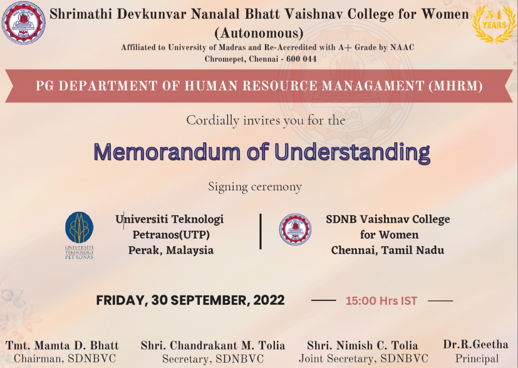 MOU Signing ceremony with Universiti Teknologi Petranos(UTP) Perak ...