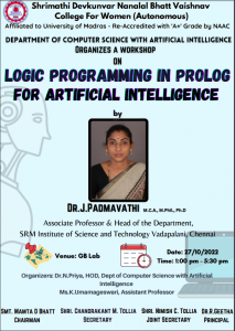 Logic programming in Prolog For Artificial intelligence – SDNB Vaishnav ...