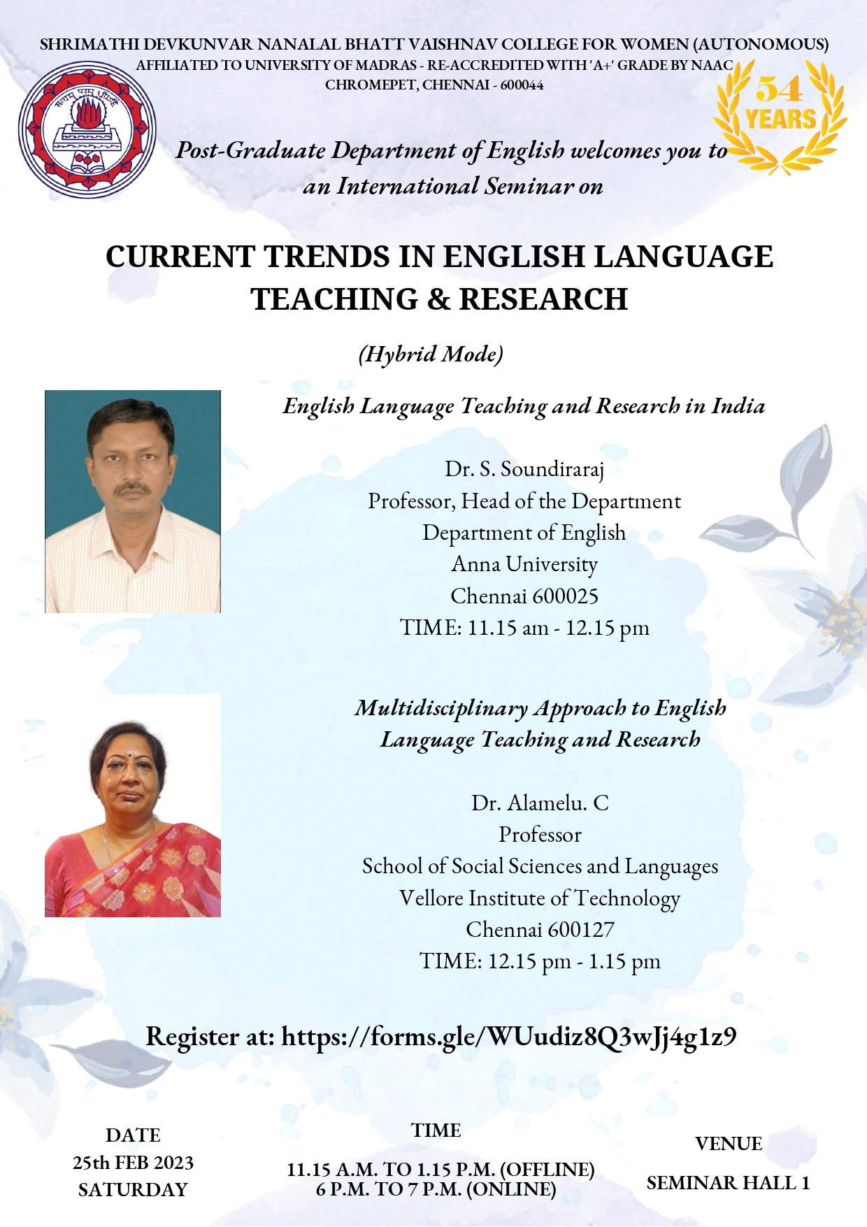 CURRENT TRENDS IN ENGLISH LANGUAGE TEACHING & RESEARCH – SDNB Vaishnav ...