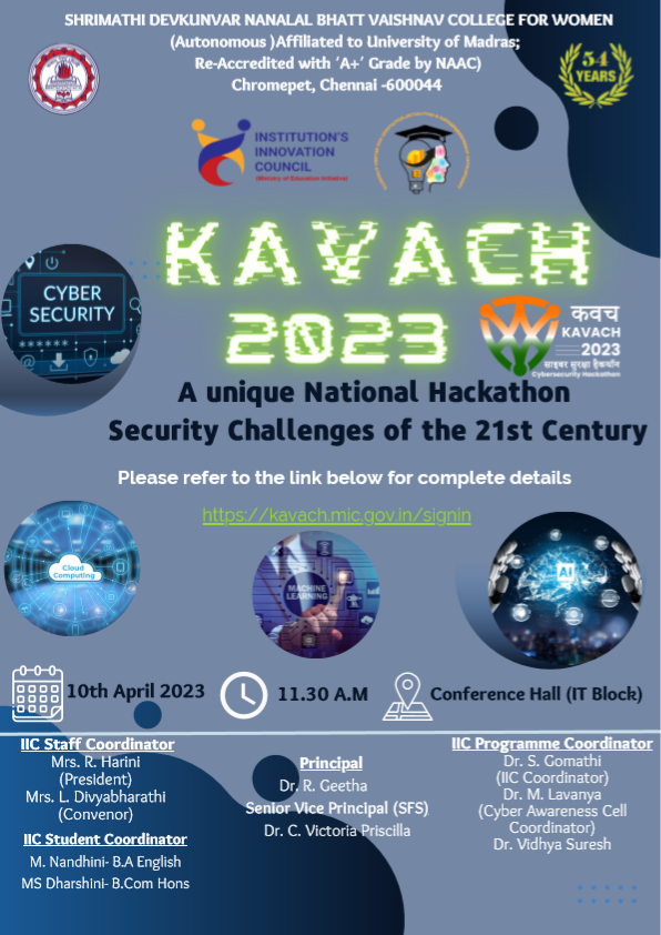 KAVACH 2023 – SDNB Vaishnav College for Women