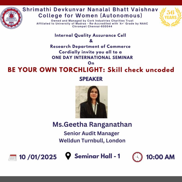 Be your own Torchlight : Skill check uncoded – SDNB Vaishnav College ...