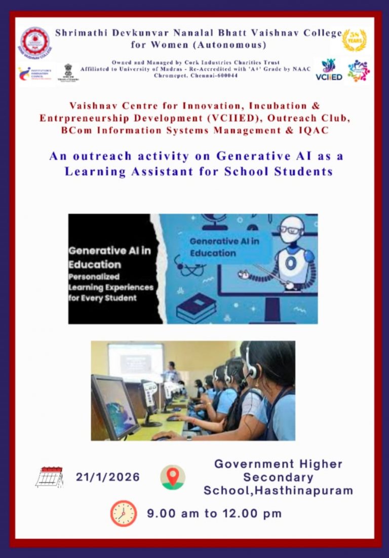 An outreach activity on Generative AI as a Learning Assistant for School Students – SDNB ...